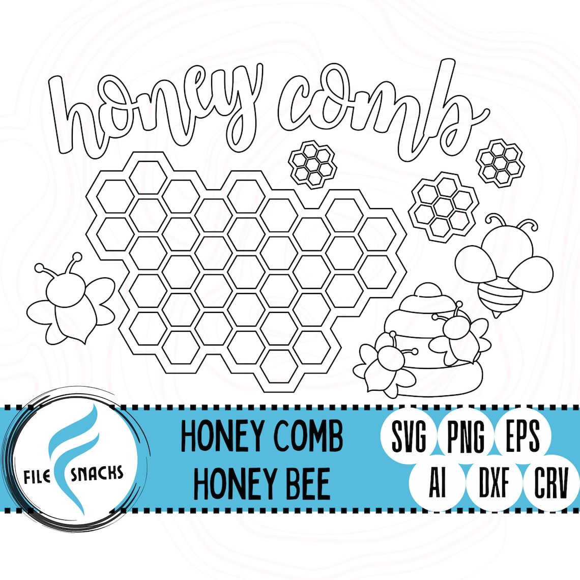 Honey Comb and Bees SVG Bee Keeper Svg Bee Hive Svg - Etsy