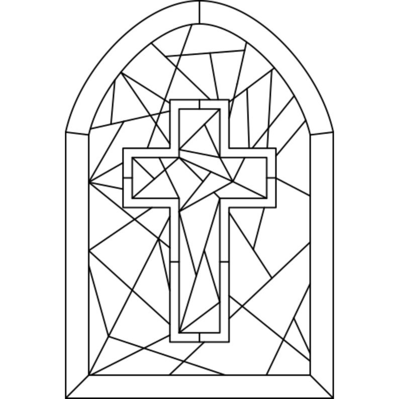 14 Stained Glass SVG Geometric Windows Cut File Blanks - Etsy