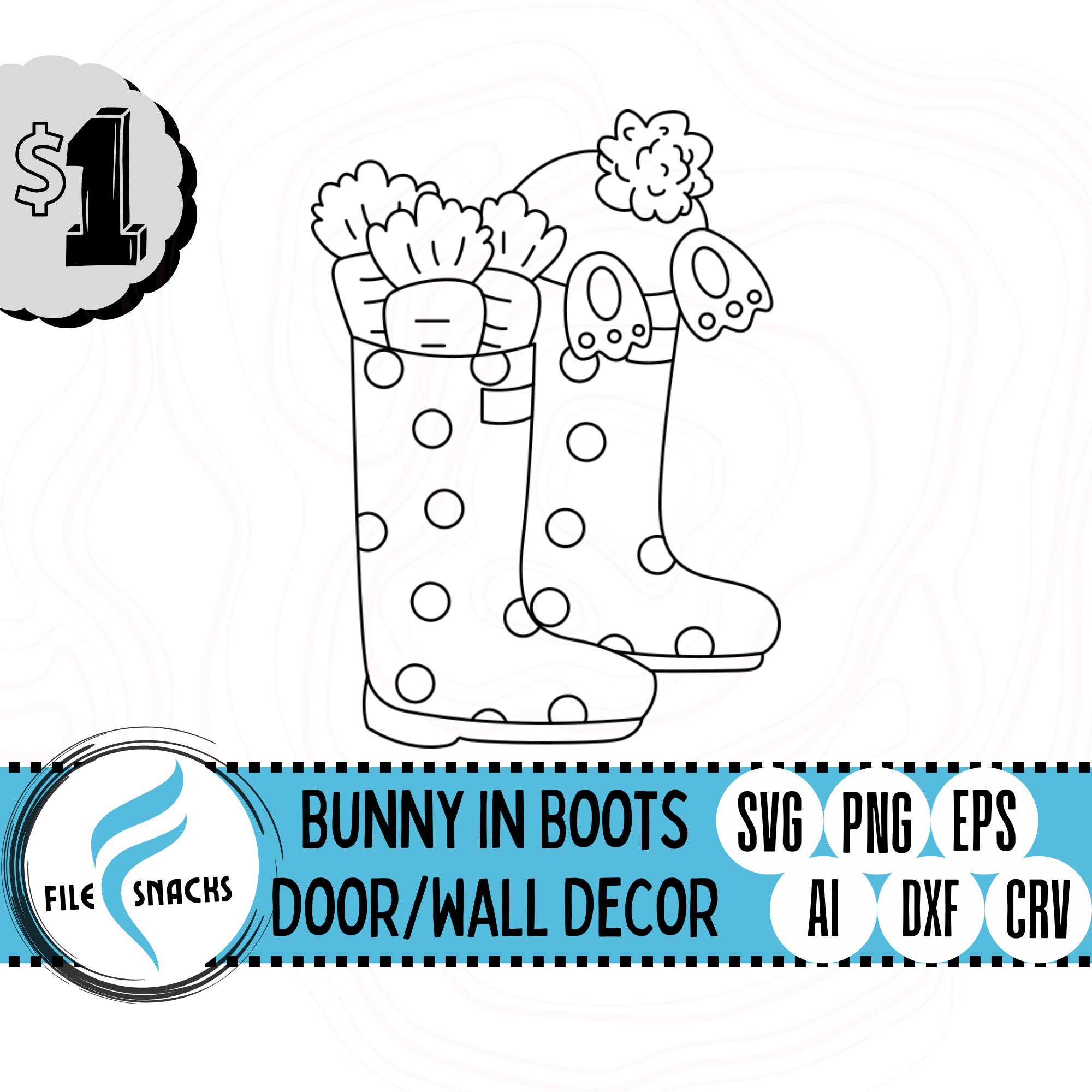 Bunny in Boots SVG | Rain Boots With Bunny Svg | Laser SVG Files ...