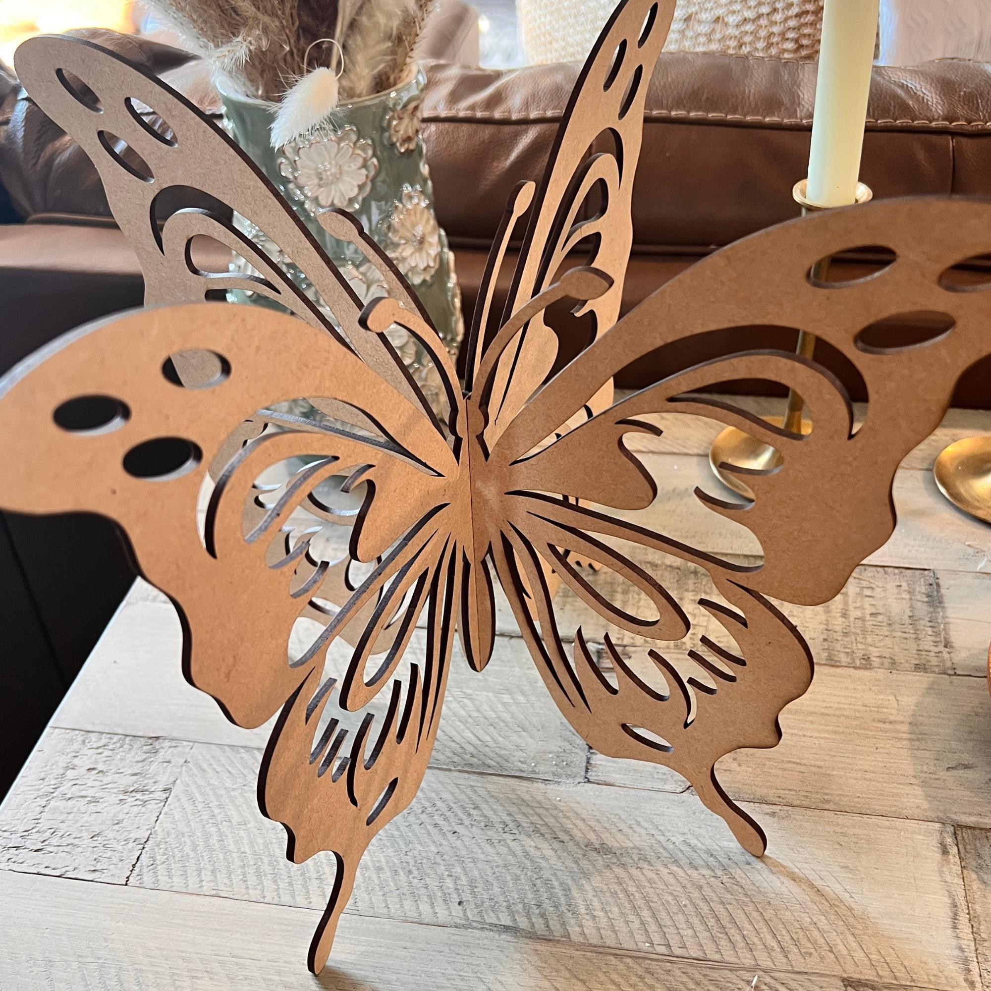 3D Butterfly SVG, Freestanding Insects Cut File, Vertical Butterfly Svg ...