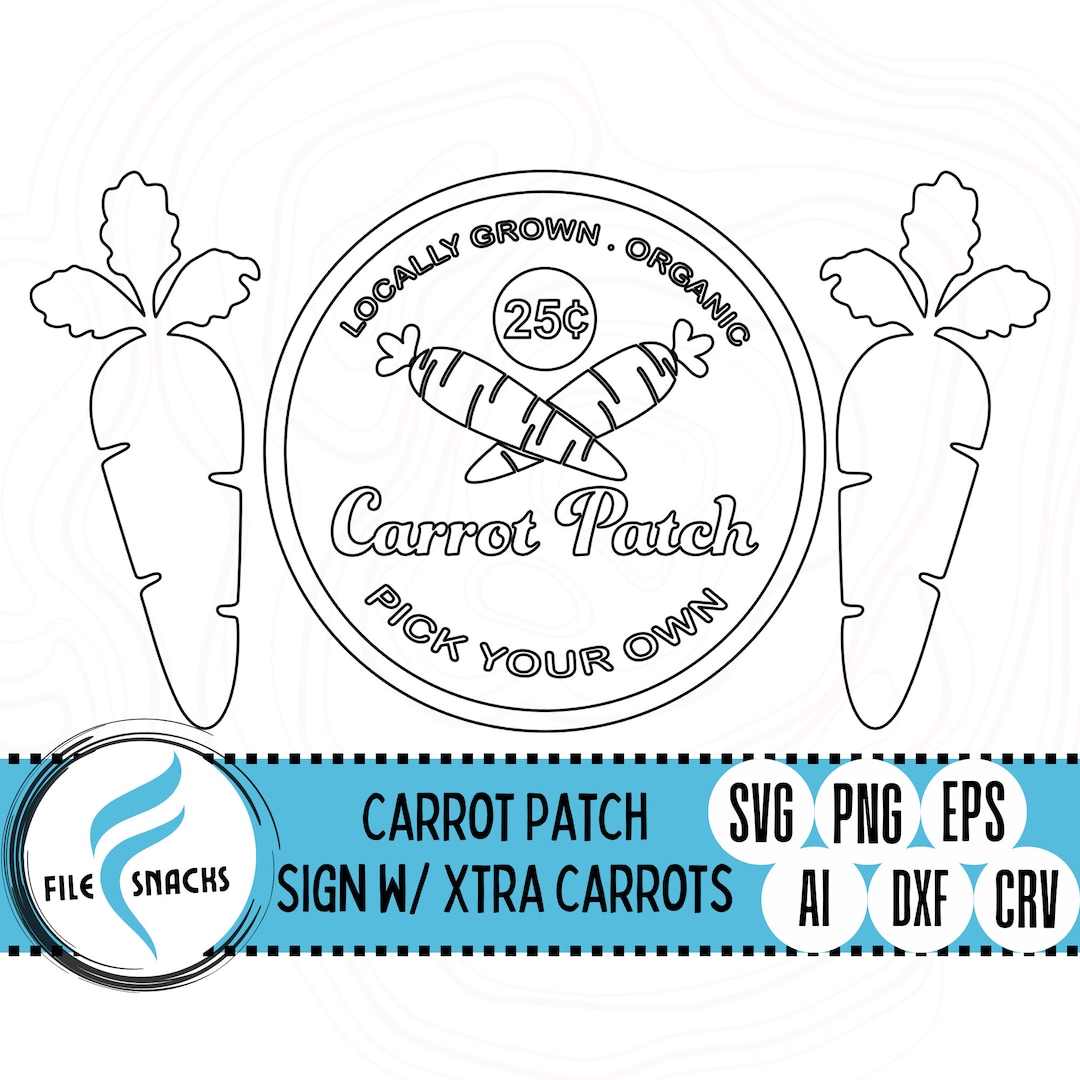 Easter Carrot Patch Sign SVG | Carrot Svg Files | Laser SVG Files ...