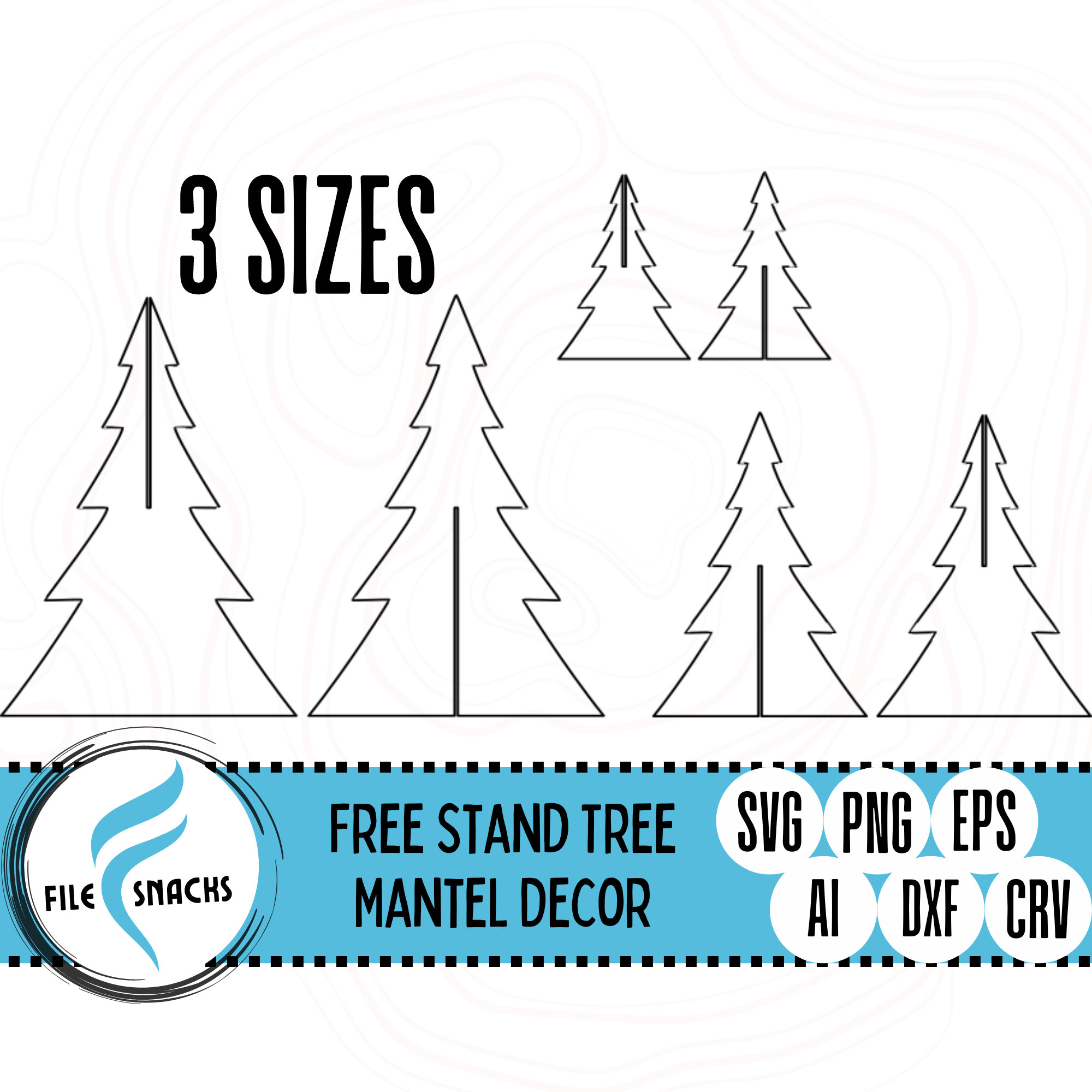 Free Standing | Christmas Trees | Mantel Decor | Table | Laser SVG ...