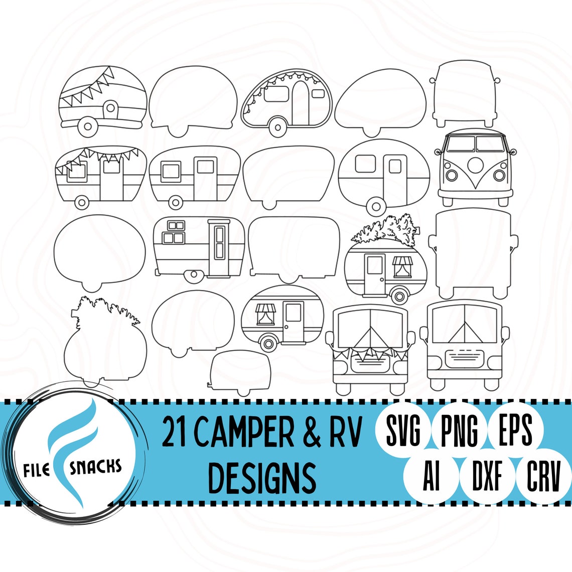 21 Campers & Rv SVG Files | Camping Cut Files | Laser SVG Files ...