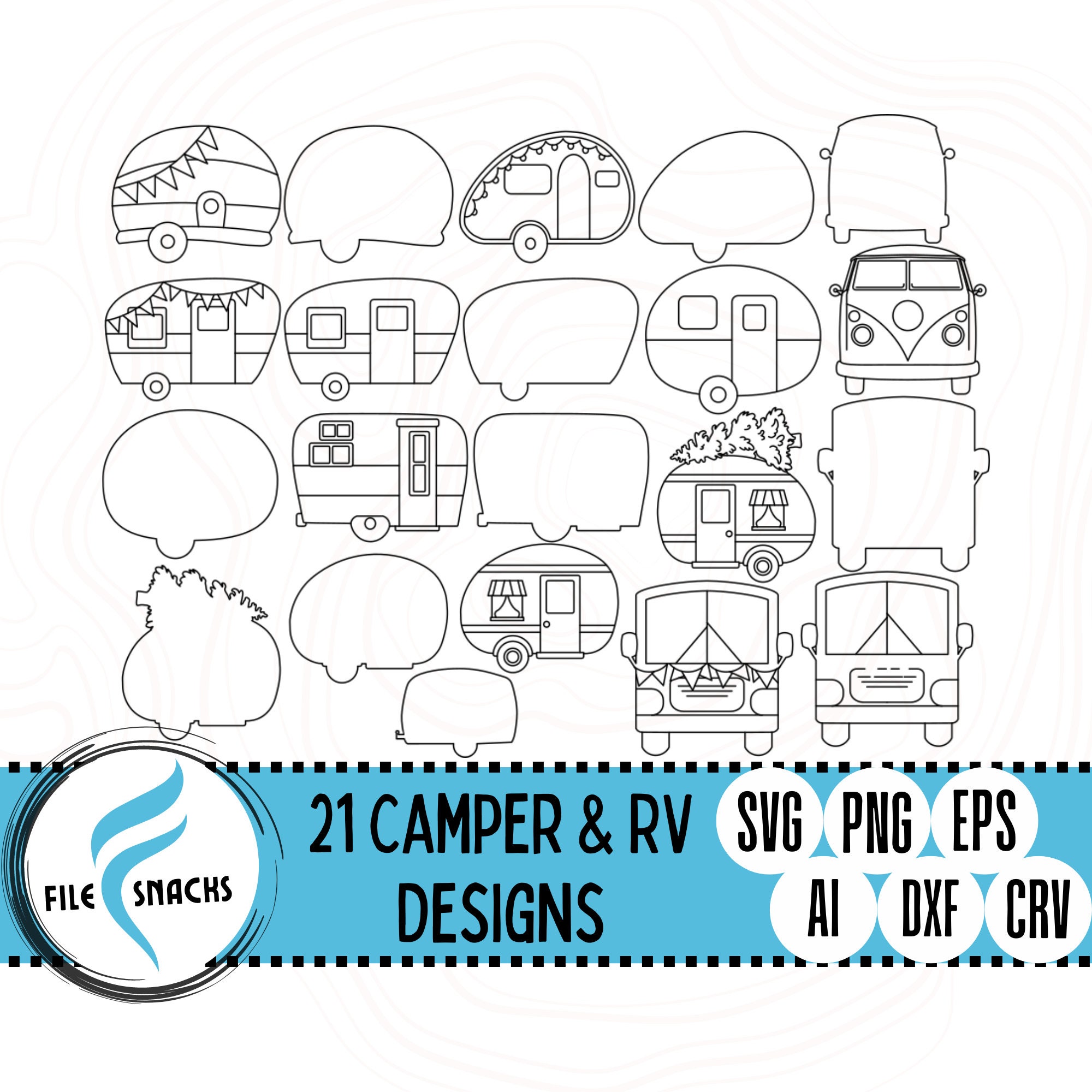21 Campers & Rv SVG Files | Camping Cut Files | Laser SVG Files ...