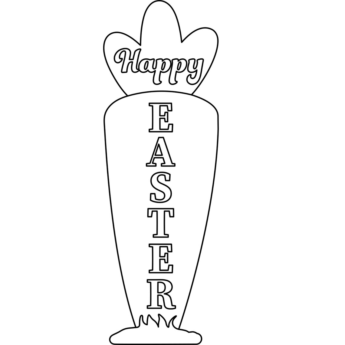 Easter Carrot Porch Leaner SVG | Front Porch Decor Svg | Laser SVG ...