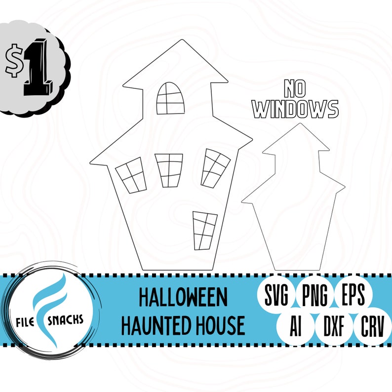 Haunted House SVG | Scary House Cut File | Trick or Treat | Laser SVG ...