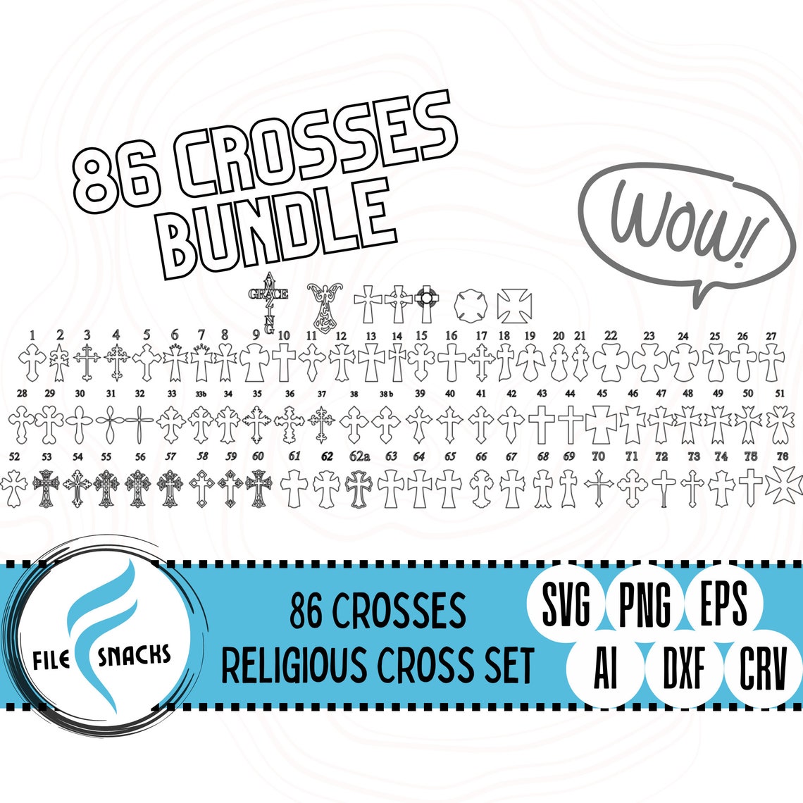 86 Different Crosses SVG | Religious Cross Svg Files | Laser SVG Files ...