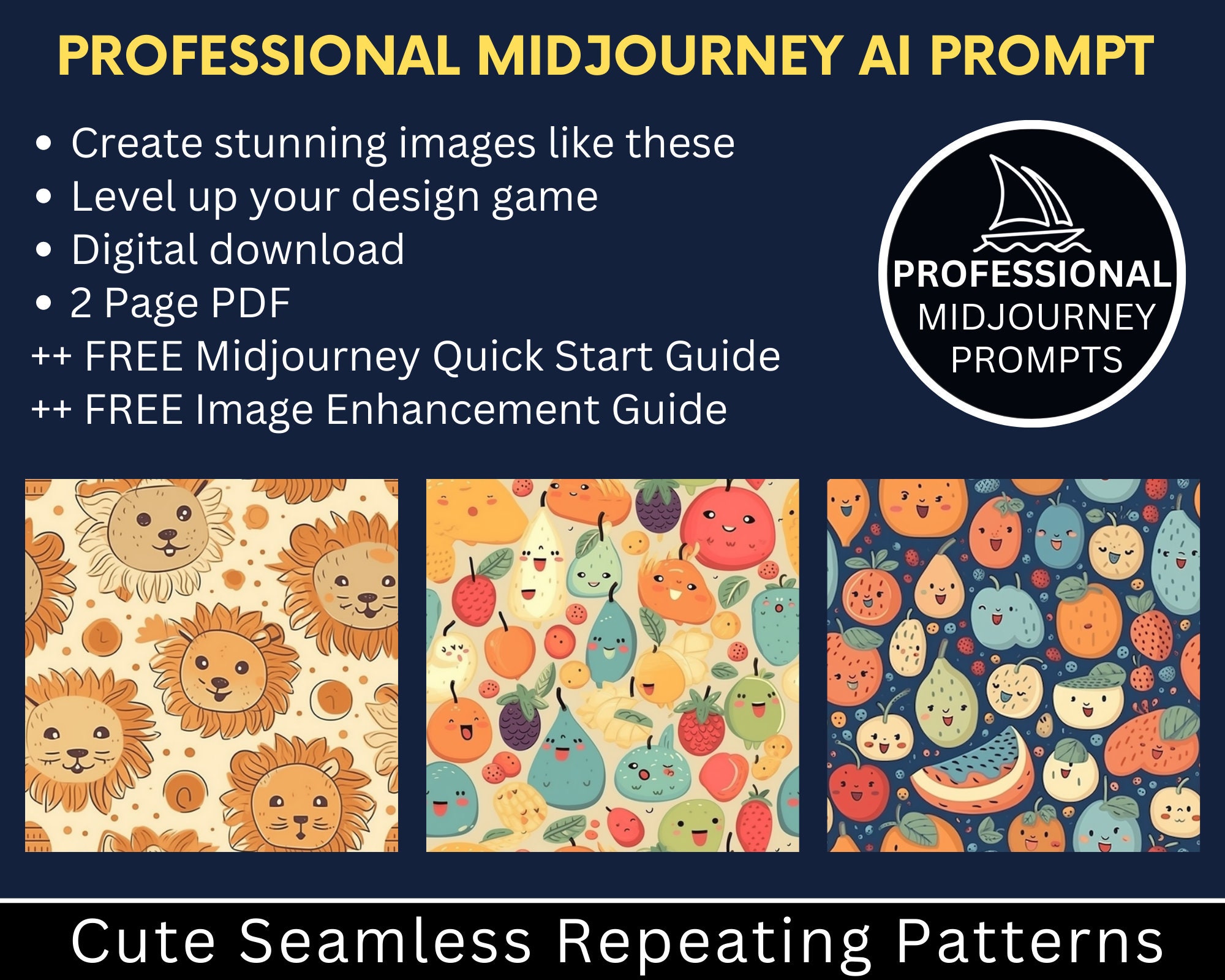 Cute Pattern Midjourney Prompt Midjourney Art Best Midjourney Prompt Cute Repeating Pattern AI ...