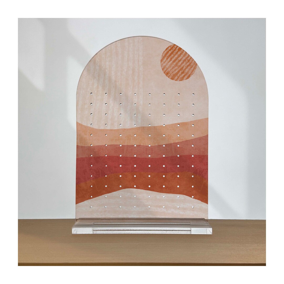 Earring Display Stand, Earring Organizer, Arch Earring Display, Acrylic ...