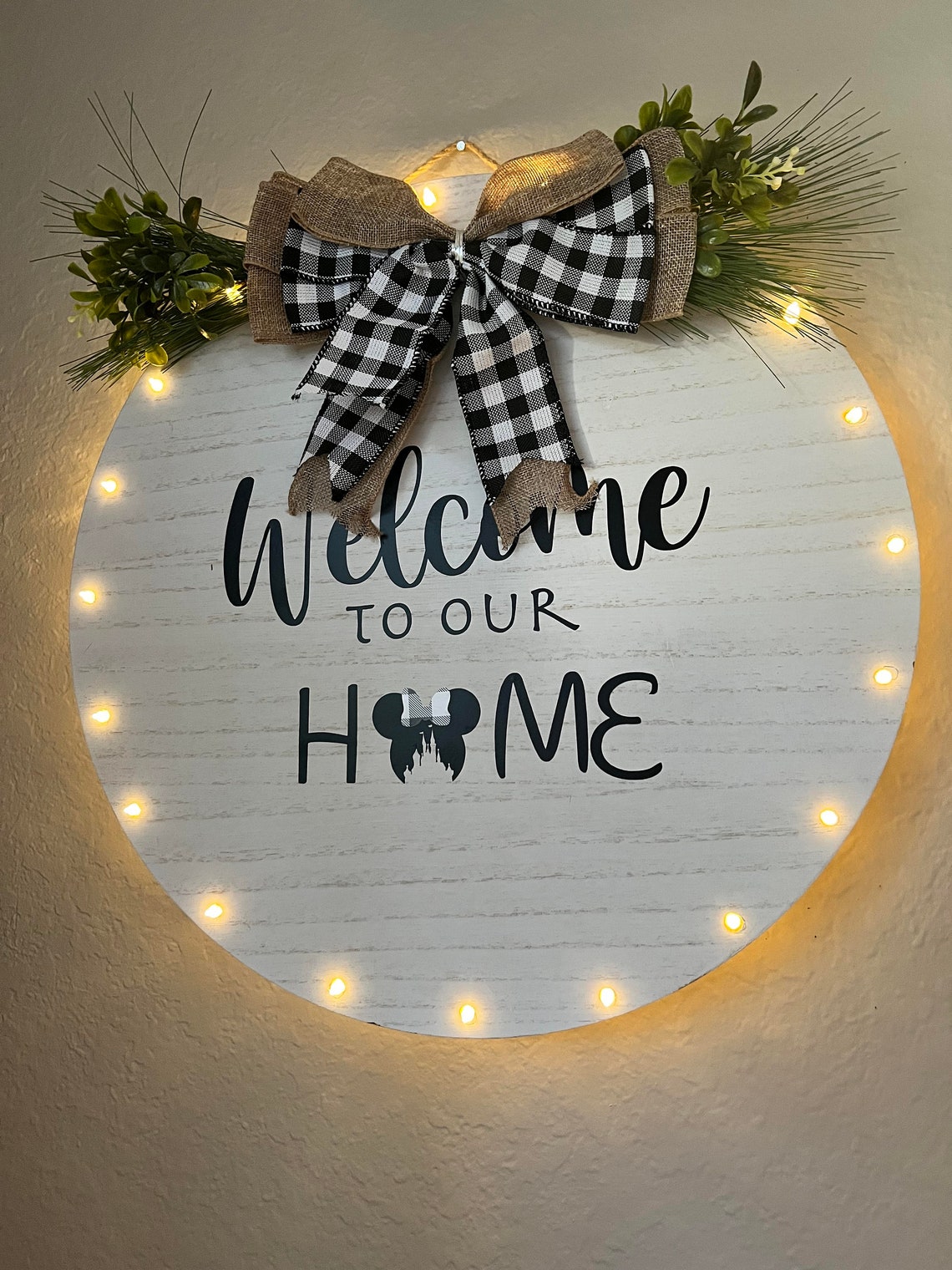 Disney Welcome Home Sign - Etsy