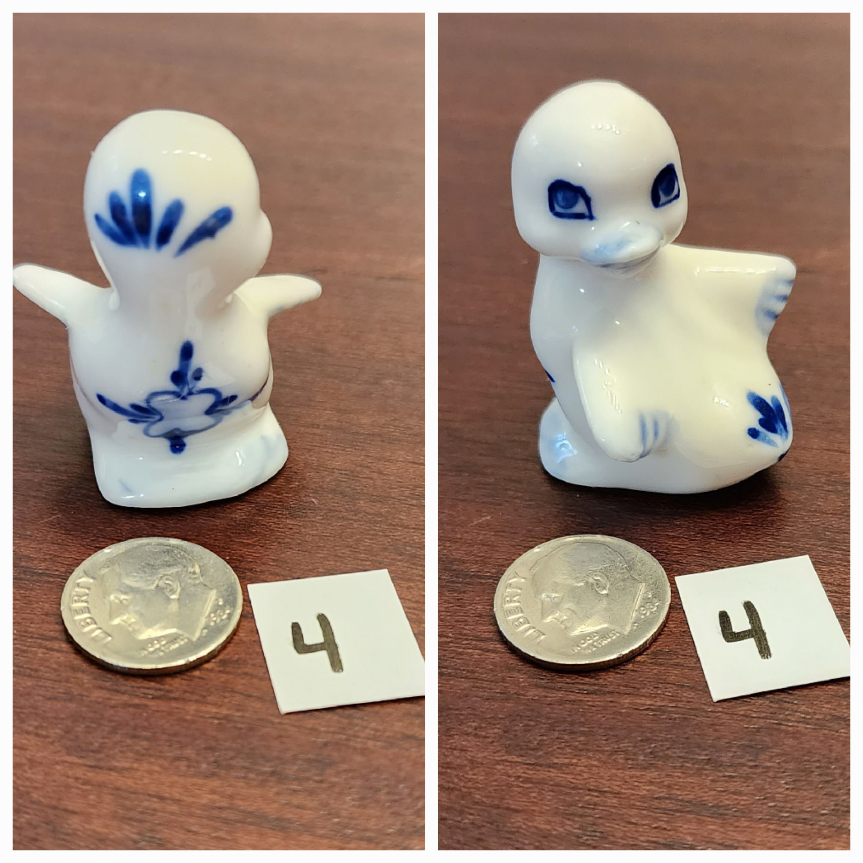 Delftware Tiny Porcelain Delft Figures Dutch Holland Dollhouse ...