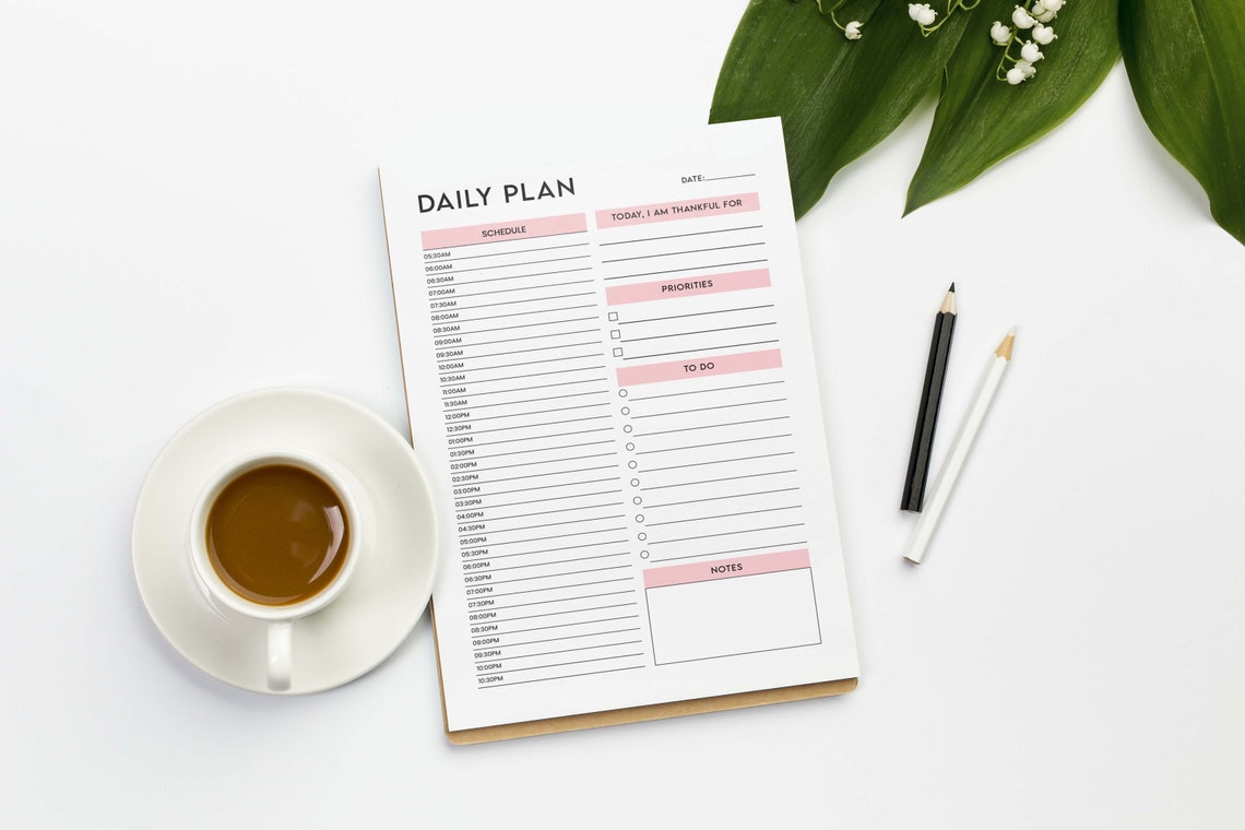 Daily Planner Weekly Planner Monthly Planner Printable Planner - Etsy
