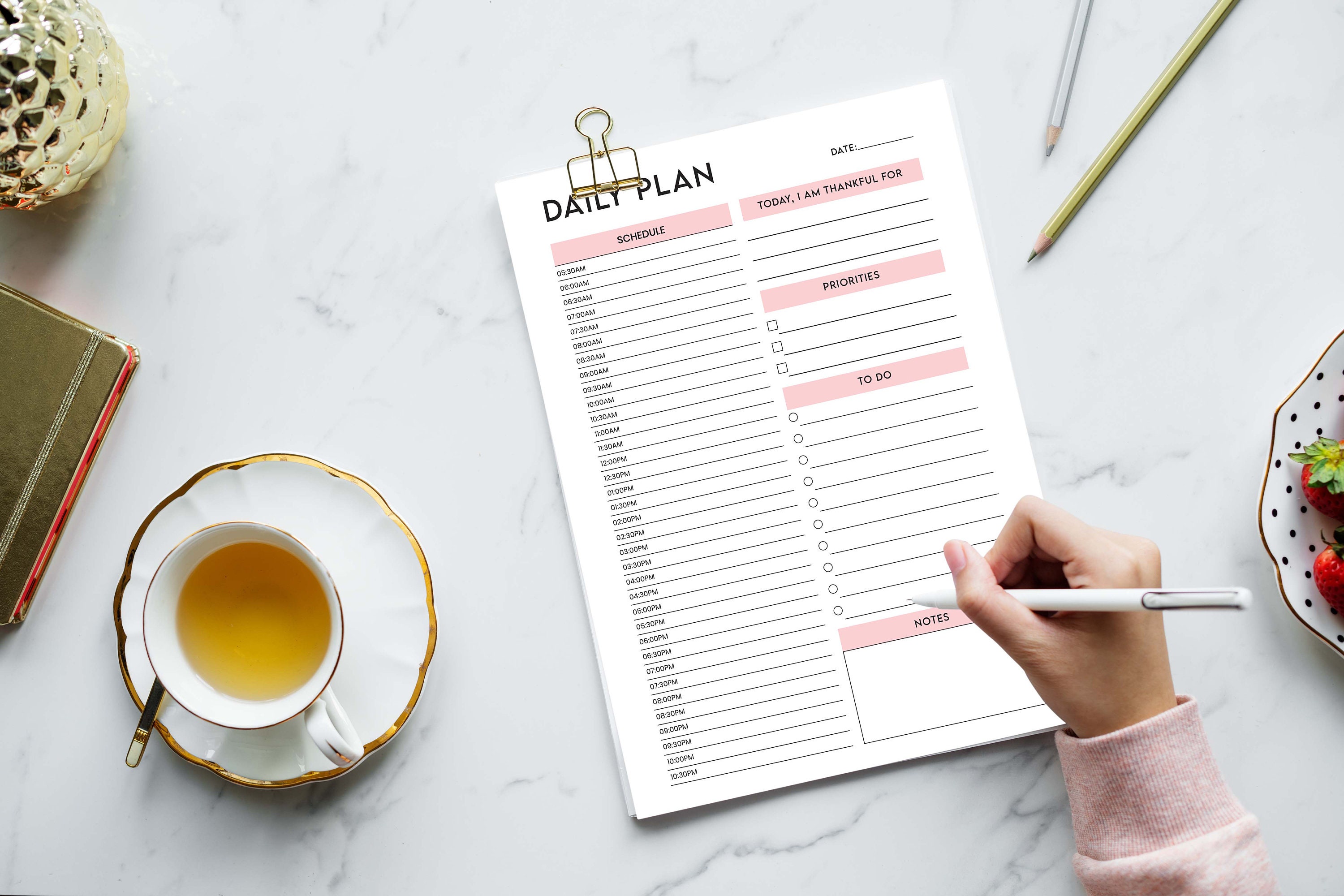 Daily Planner Weekly Planner Monthly Planner Printable Planner - Etsy