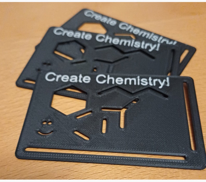 Stencil Template Organic Chemistry Card Draw Molecule Structures ...