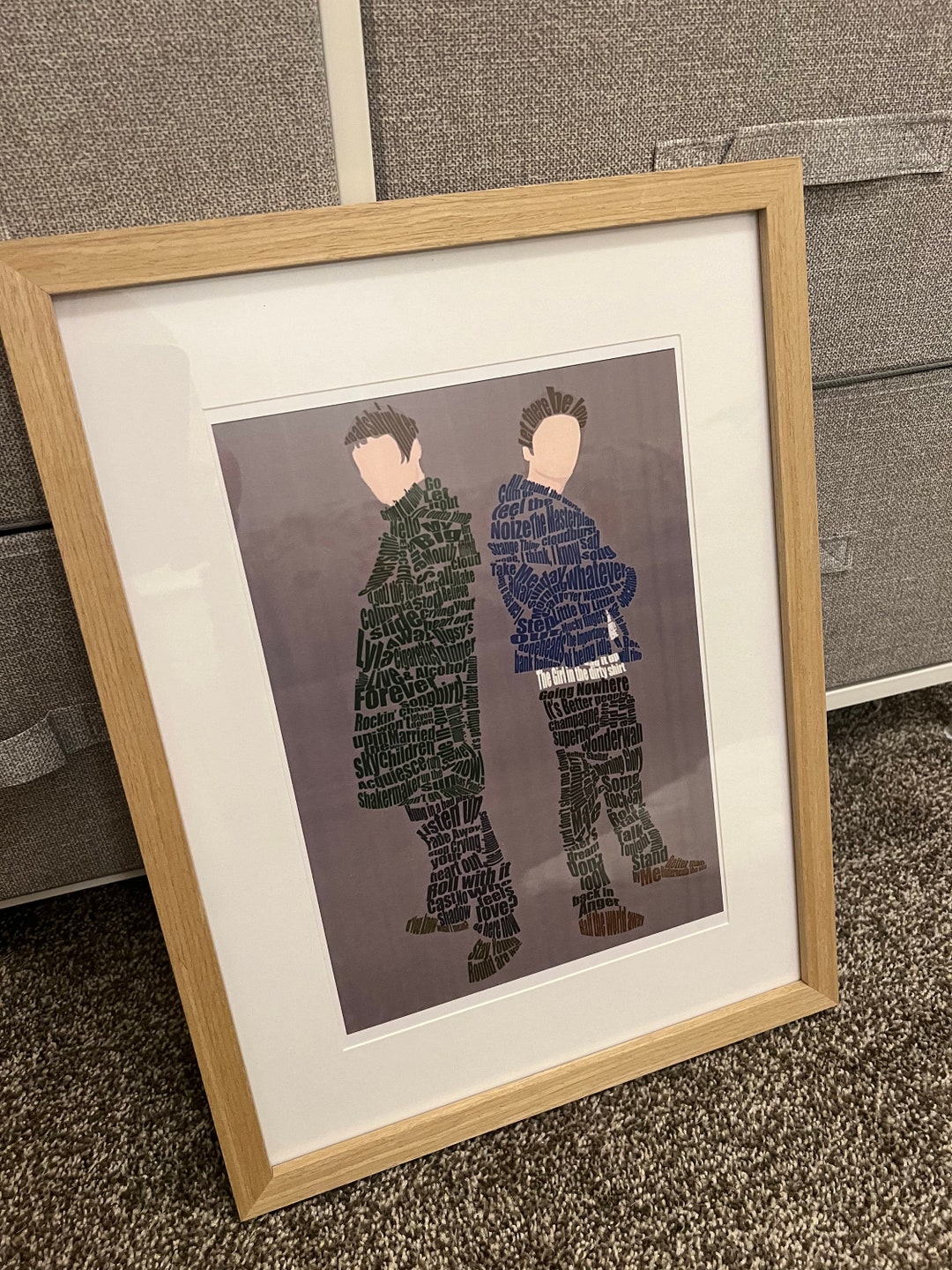 Oasis Exclusive A4 Card Framed Poster Print in Oak Glass Frame . Iconic ...