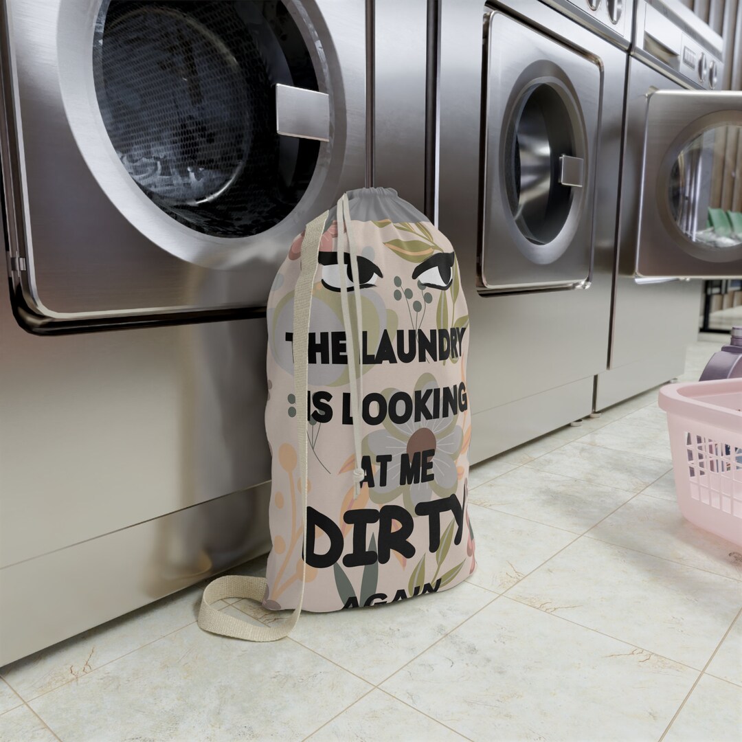 The Laundry Looking at Me Dirty Again Pattern Laundry Bag - Etsy