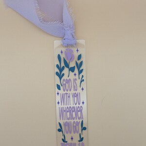 Joshua 1:9 Bookmark, God is With You, Acrylic Bookmark, Gift for Book ...