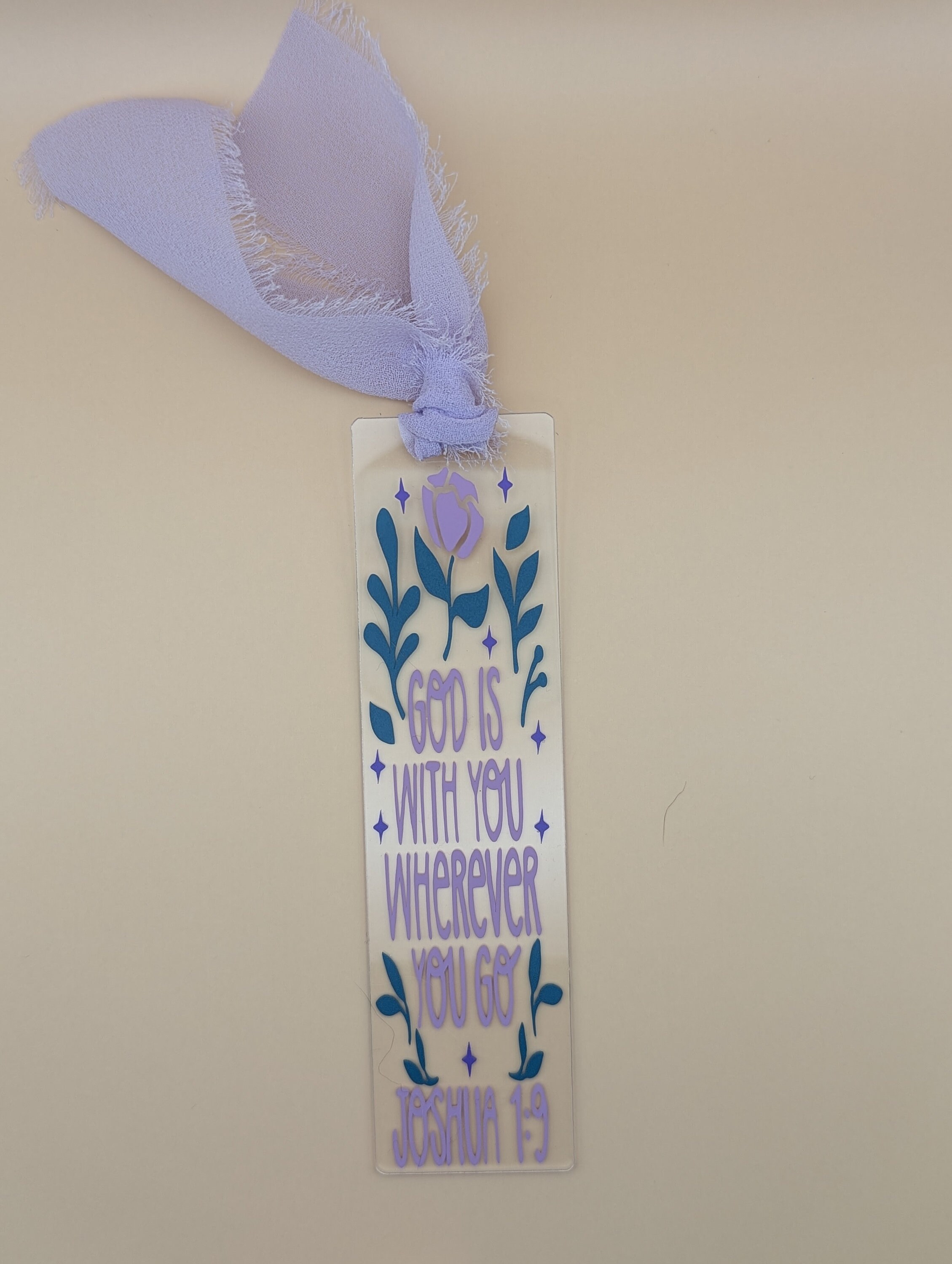 Joshua 1:9 Bookmark, God is With You, Acrylic Bookmark, Gift for Book ...