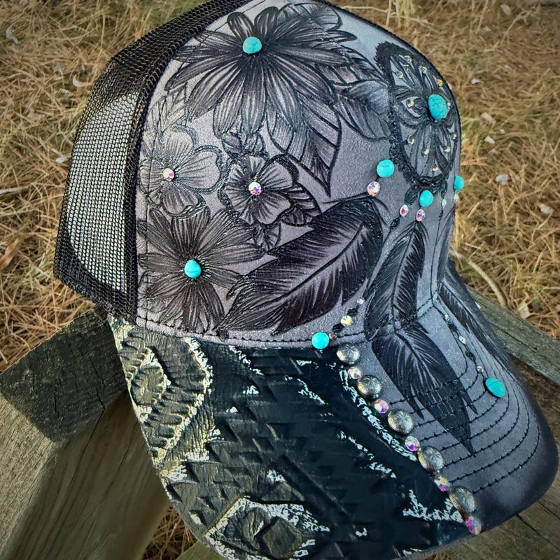 Burned Ball Cap Hat - Etsy