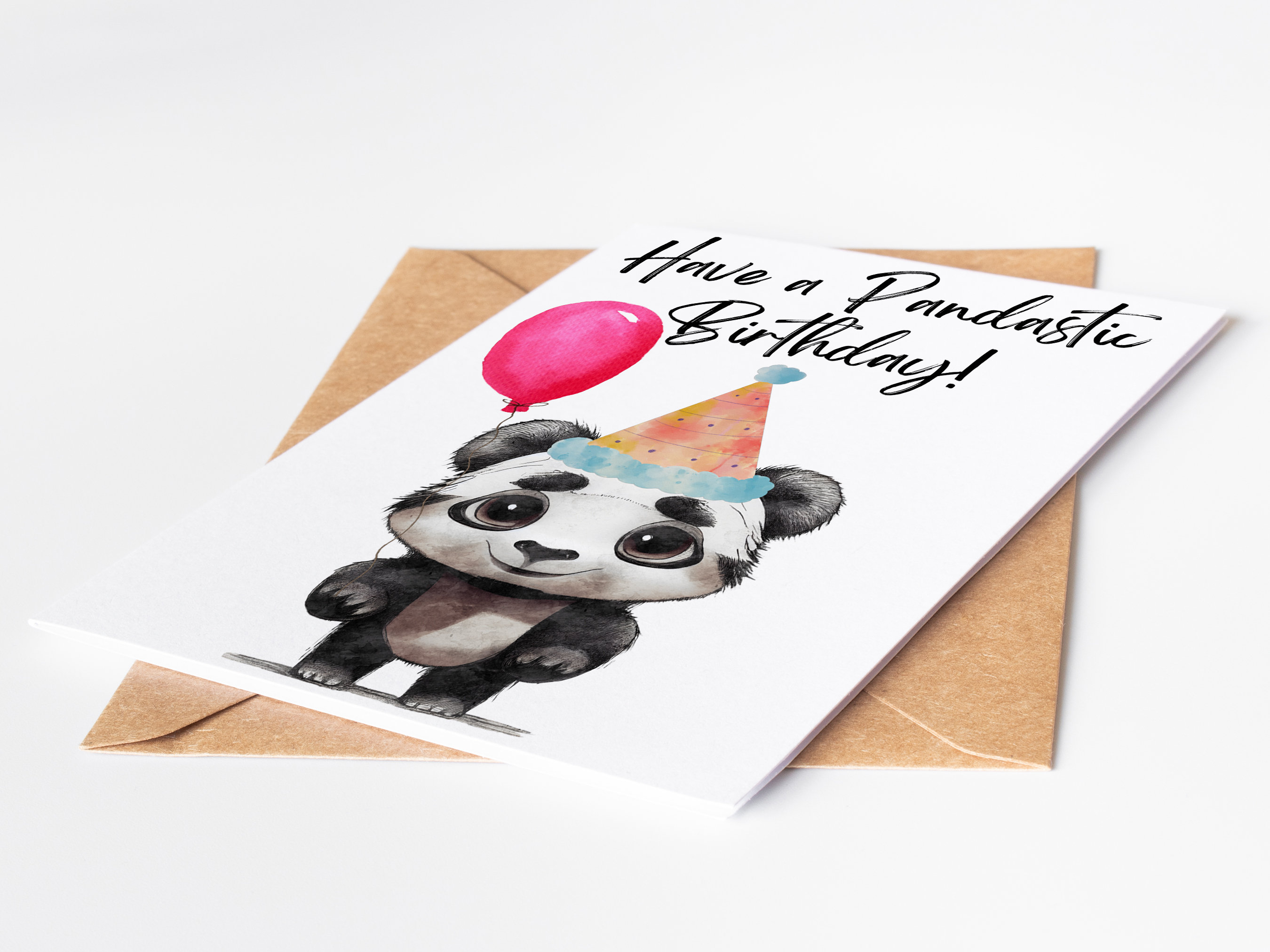 Panda Happy Birthday Card Personalised Funny Have A Pandastic Birthday ...
