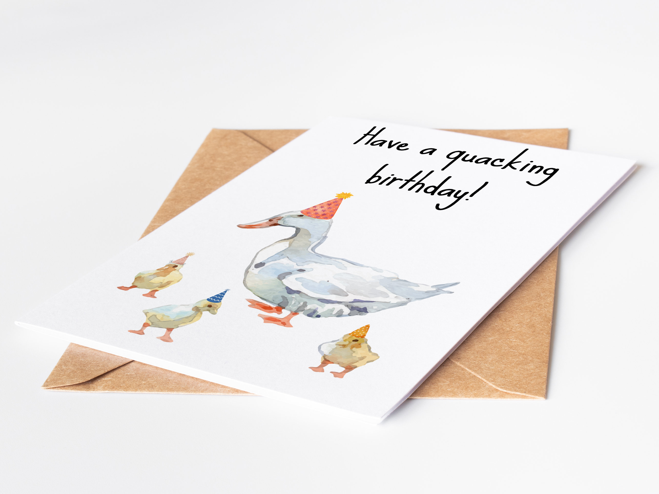 Happy Birthday Duck Pun Card Funny Duck Greetings Card - Etsy