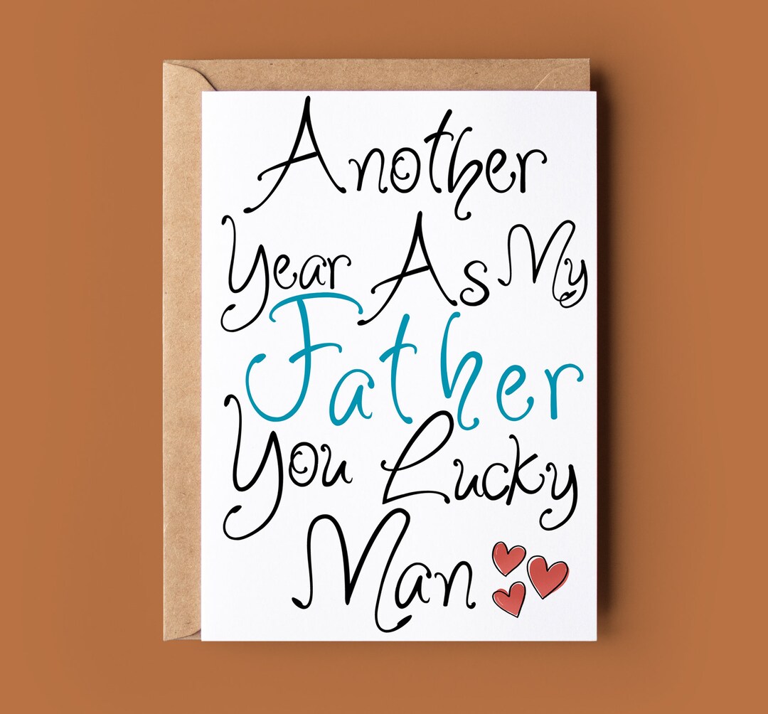 Funny Fathers Day Card for Dad - Rude Greetings Card for Dad - Handmade ...