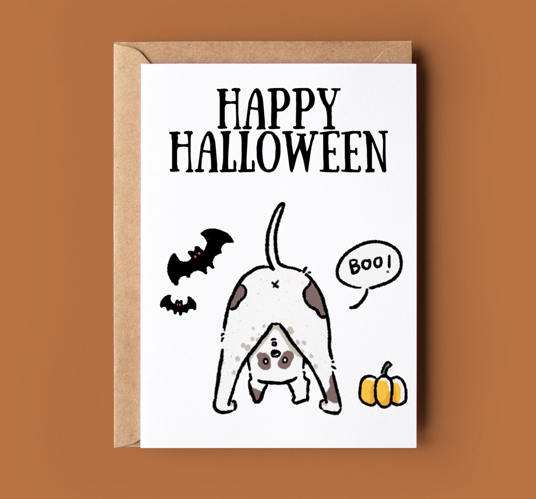 Rude Dog Halloween Card - Funny Dog Halloween Card - Joke Halloween ...