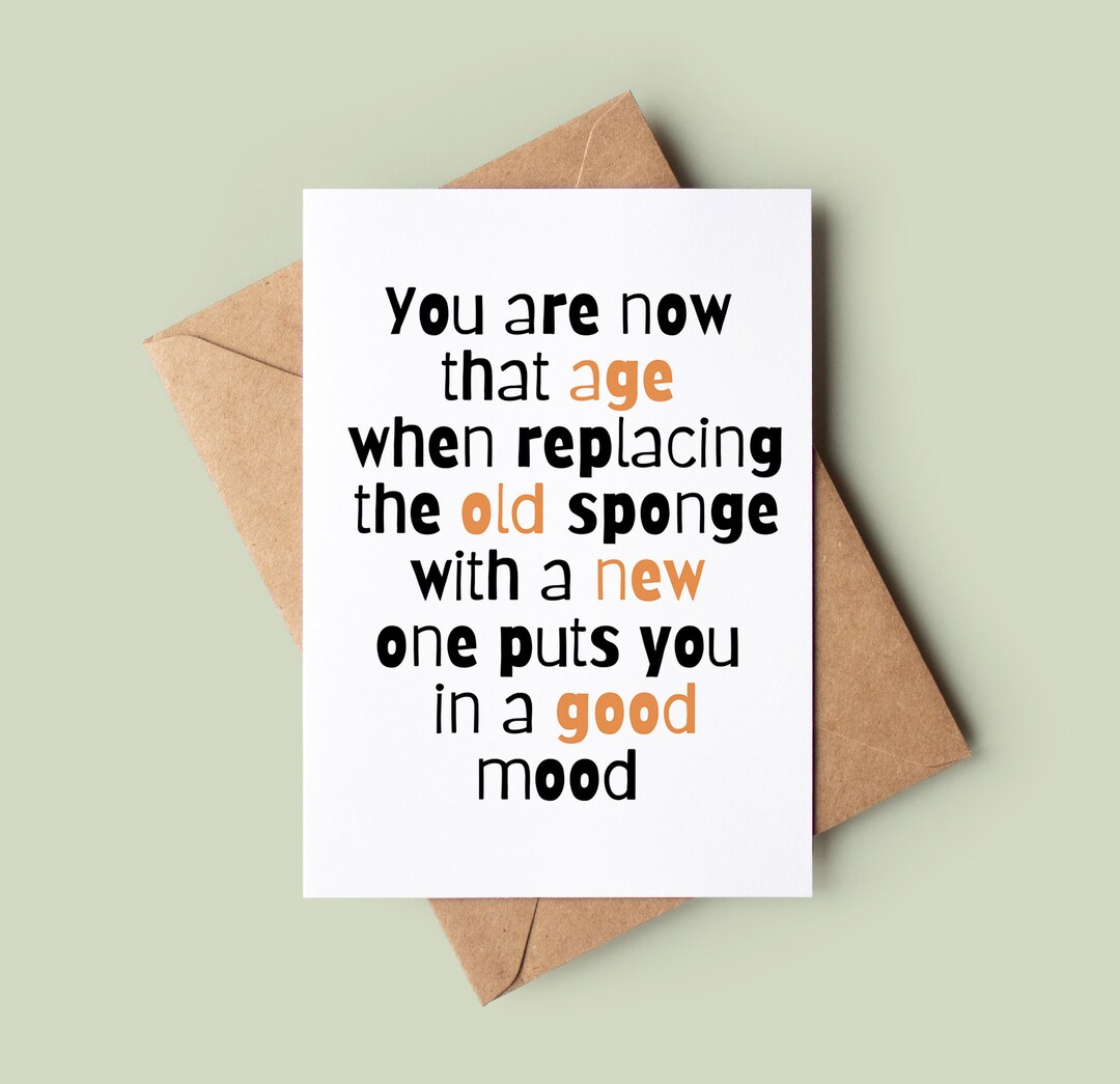 Funny Old Age Birthday Card - Humorous Happy Bday Card - Rude Greetings ...