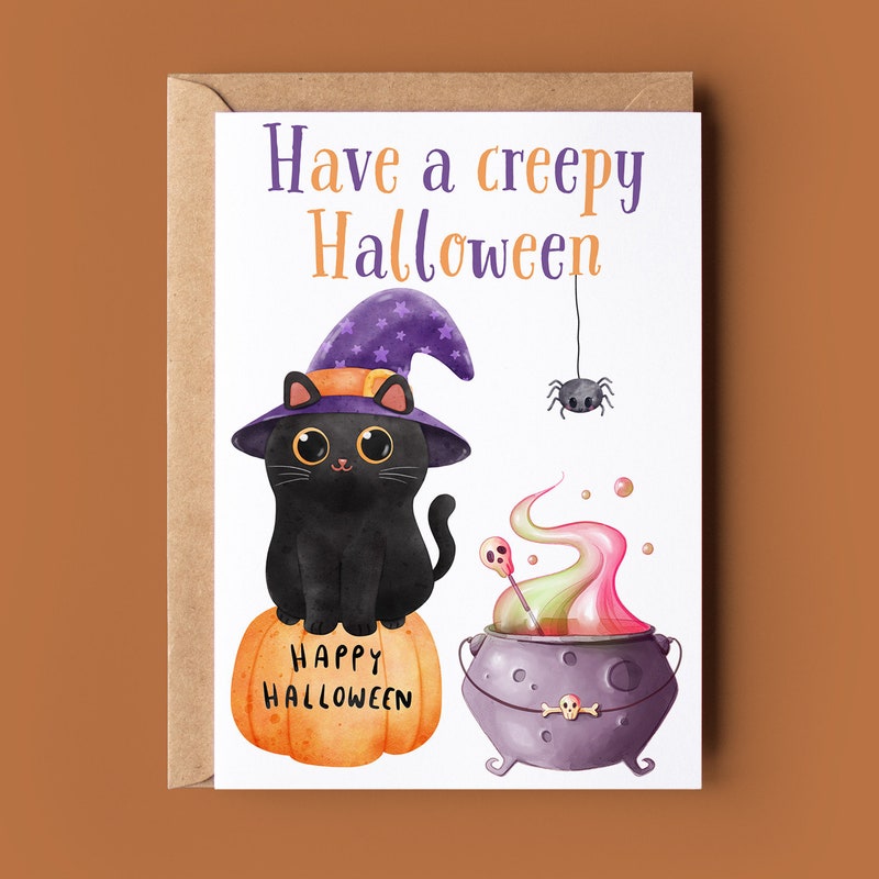 Happy Halloween Card - Etsy