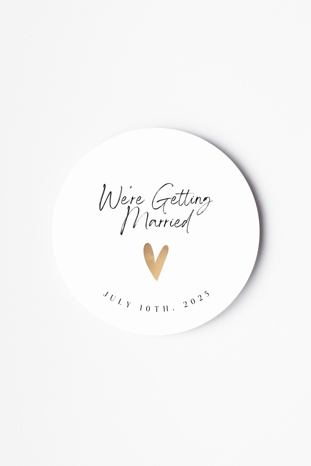 We're Getting Married Stickers - Personalised Wedding Thank You ...
