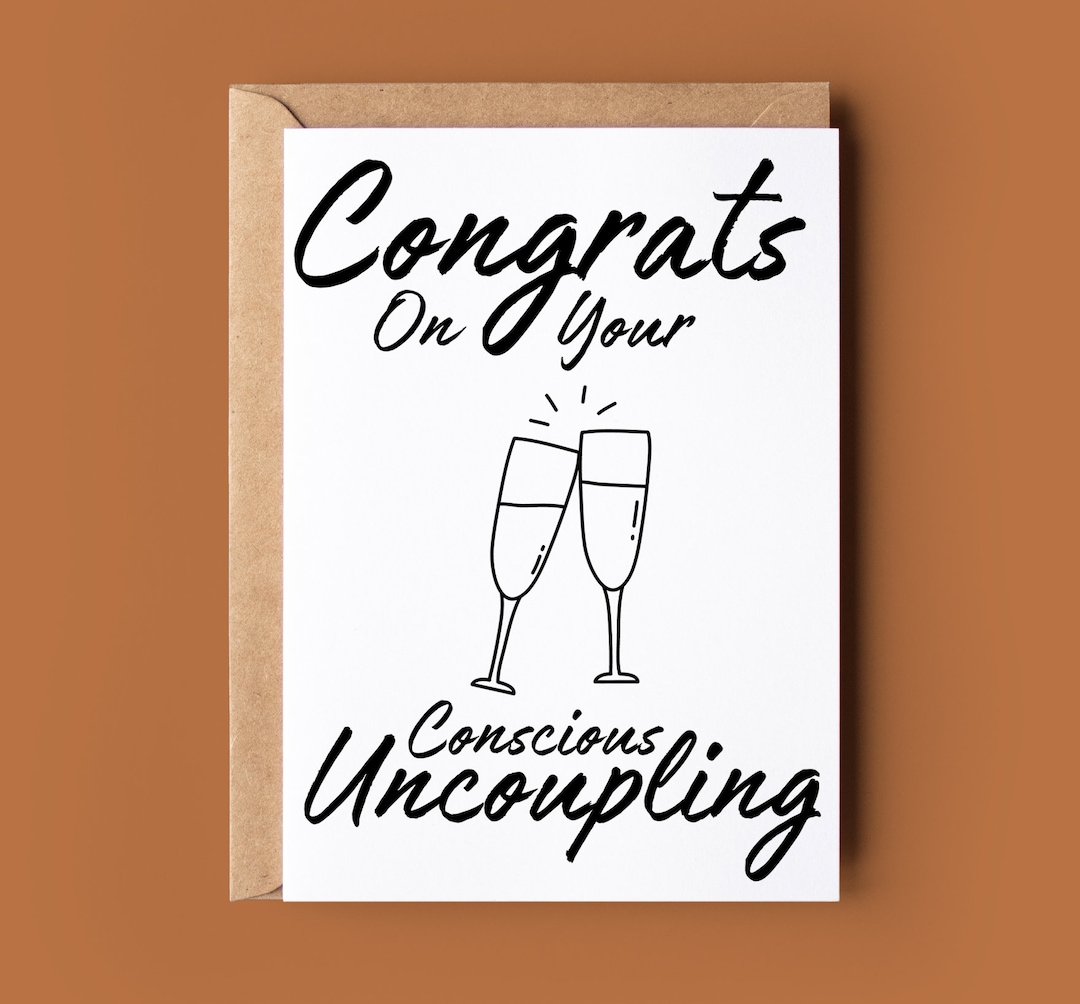 Congrats on Your Divorce Card - Funny Congratulations Card - Divorced ...
