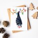 Christmas Bat Card - Merry Christmas Bat Card - Funny Xmas Card ...
