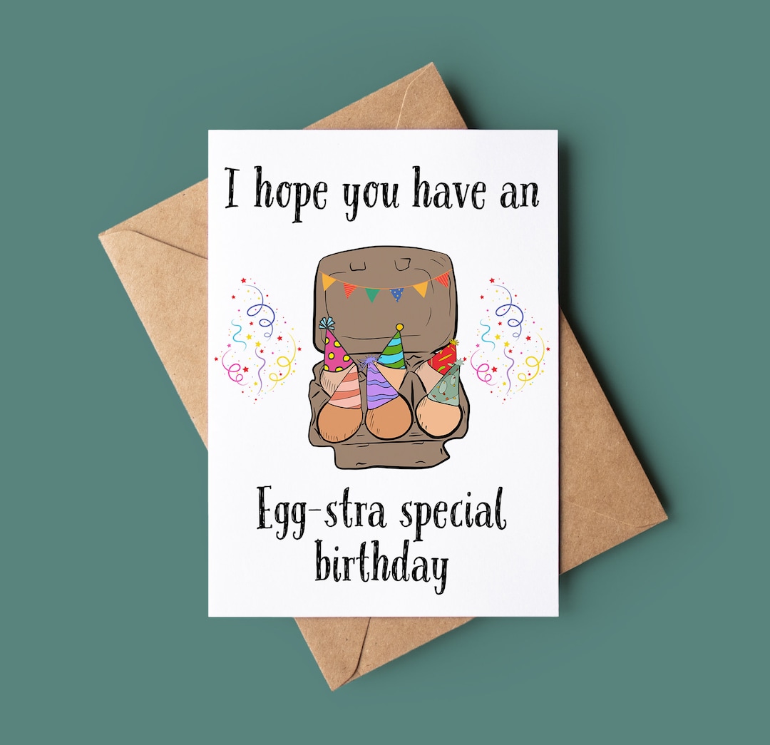 Pun Happy Birthday Card - Funny Birthday Card - Greetings Card for Him ...