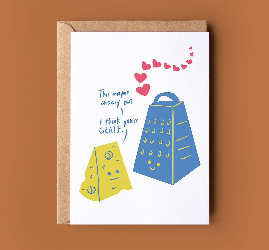 I Think You're Grate Anniversary Card - Personalised Valentine Greeting ...