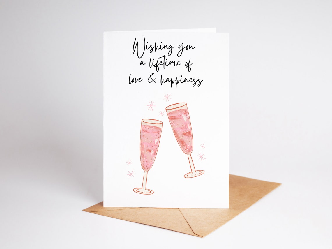 Congratulations on Your Marriage Card Newlywed Greeting Card - Etsy
