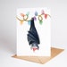Christmas Bat Card - Merry Christmas Bat Card - Funny Xmas Card ...