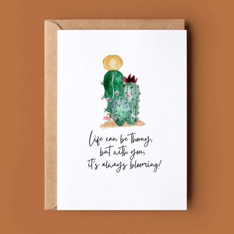 Cactus Greeting Card - Etsy