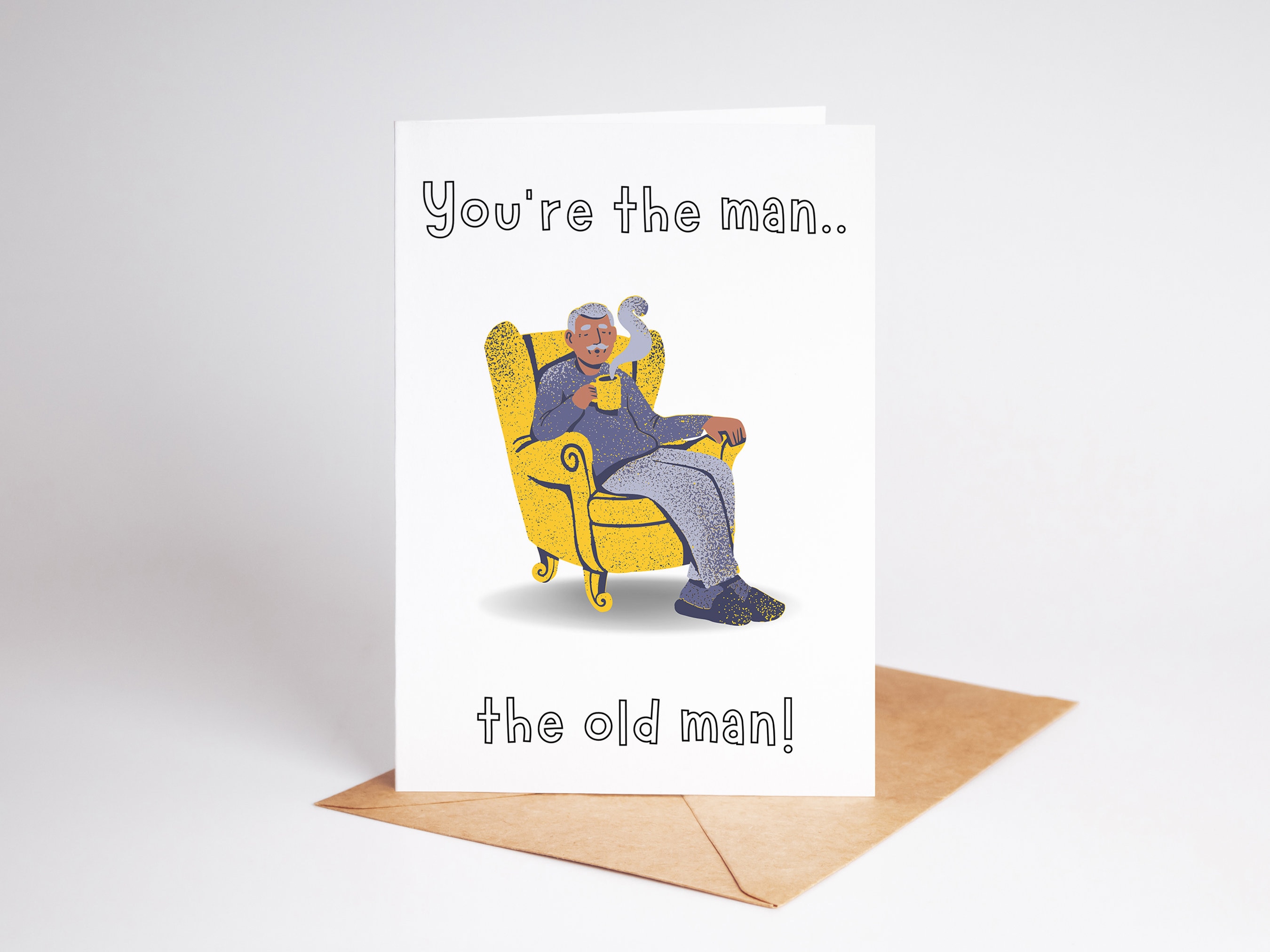 Funny Happy Birthday Card Joke Old Man Birthday Card Rude Greetings ...
