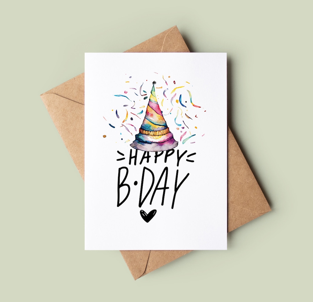 Happy Birthday Card - Funny Birthday Card - Cute Greetings Card ...