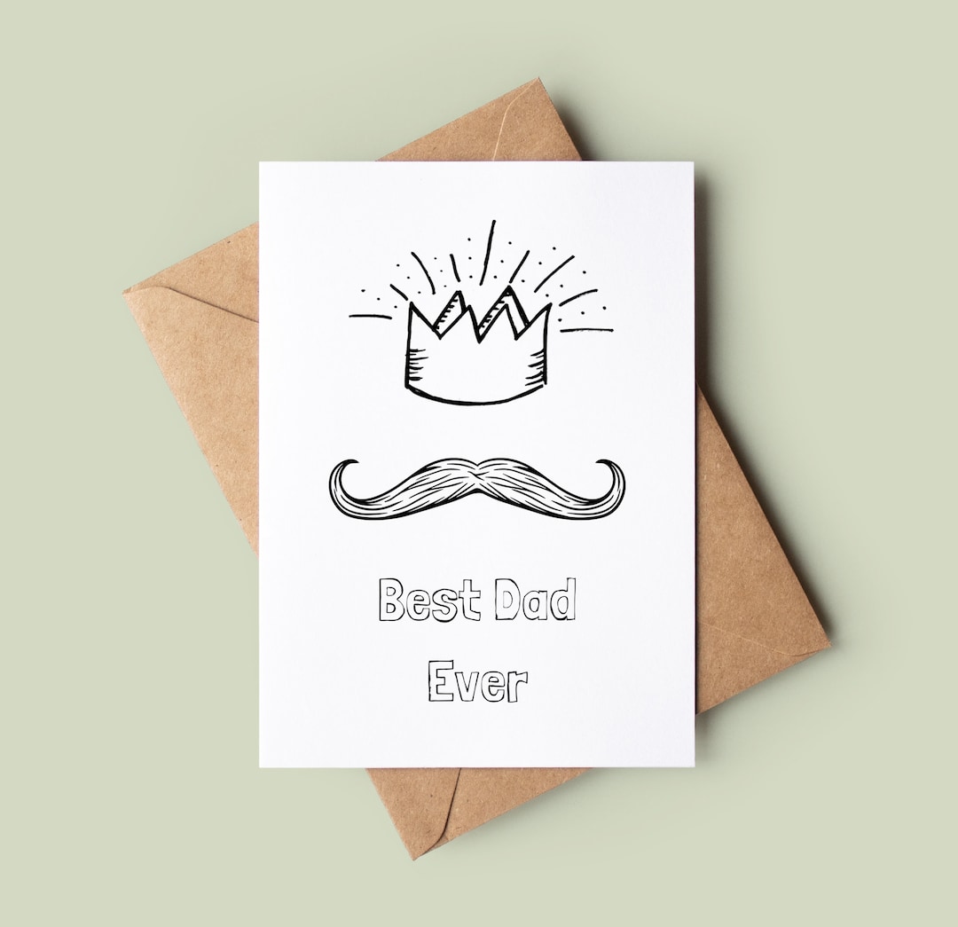 Happy Birthday Dad Card - Best Dad Ever Birthday Card - Dad Greetings ...