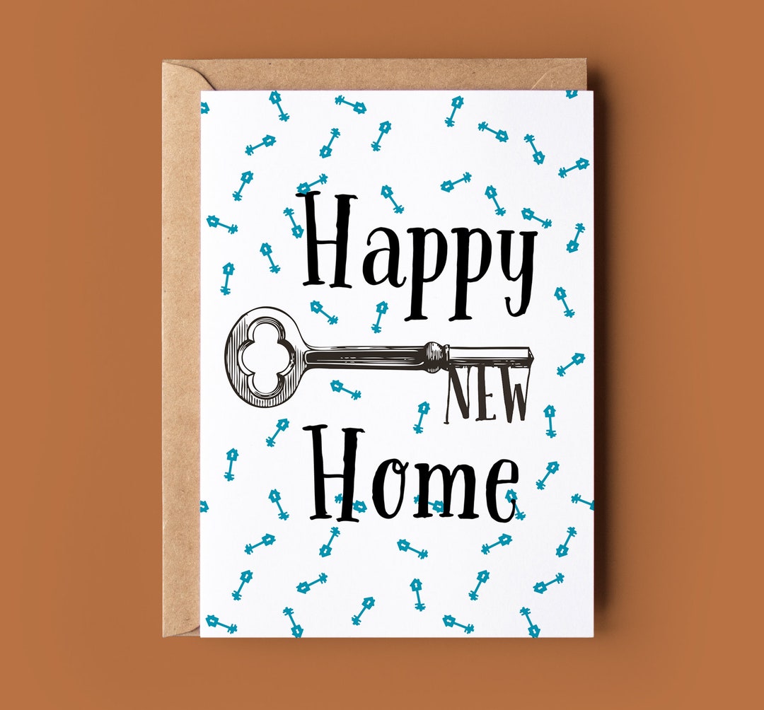 Congratulations New Home Card - Happy New Home Card - Key to A New Home ...