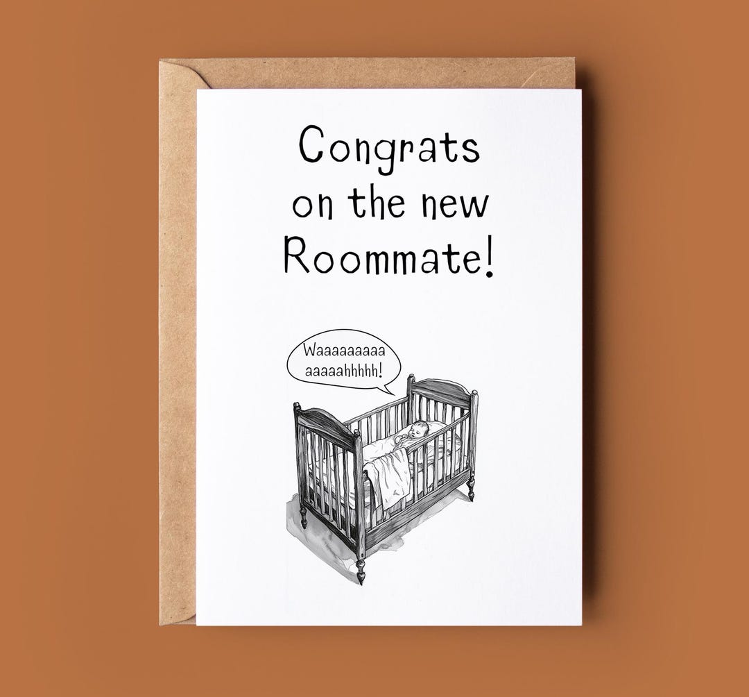 Funny Baby Congratulation Card - Greeting Card for Newborn - Customised ...