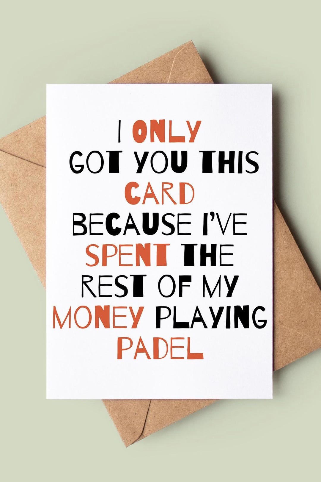 Happy Birthday Padel Card- Rude Padel Birthday Card - Handmade Joke ...