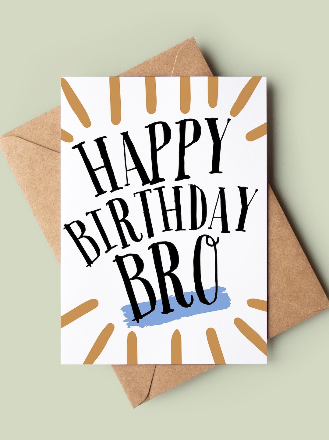 Happy Birthday Bro Card - Personalised Brother Birthday Card - Sibling ...