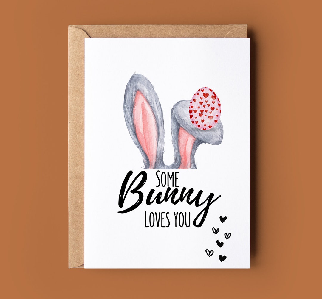 Happy Anniversary Card - Bunny Pun I Love You Card - Romantic ...