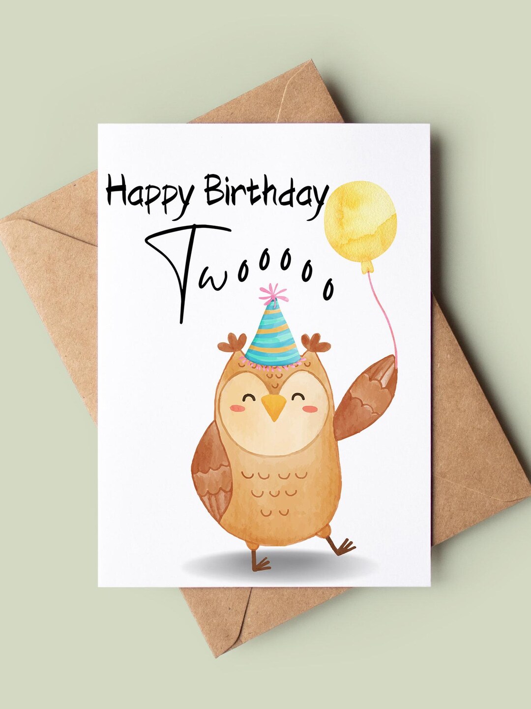 Owl Happy Birthday Card - Funny Birthday Card - Owl Pun Greetings Card ...