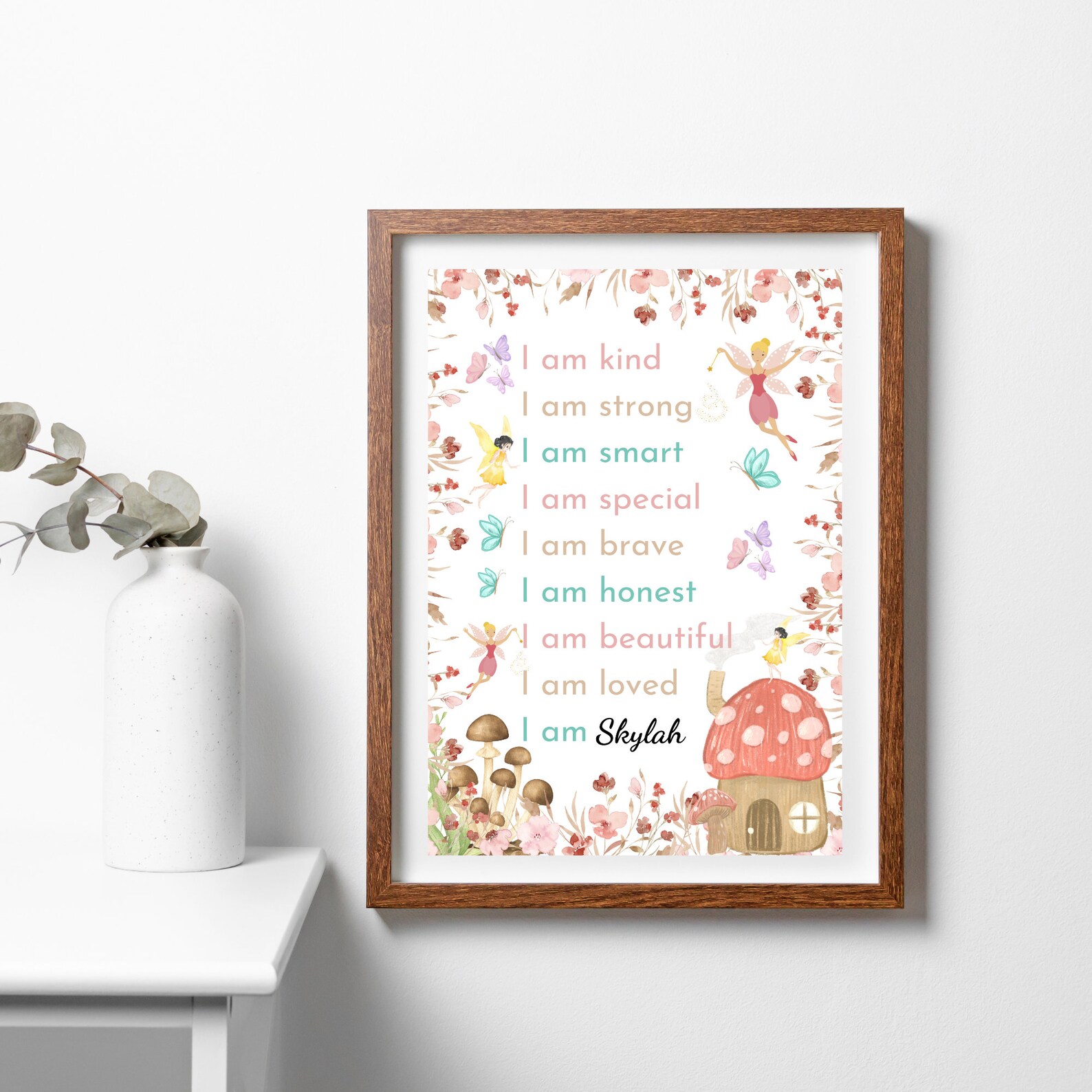 Fairy Kids Affirmation Wall Hanging Room Decor Nursery Print - Etsy