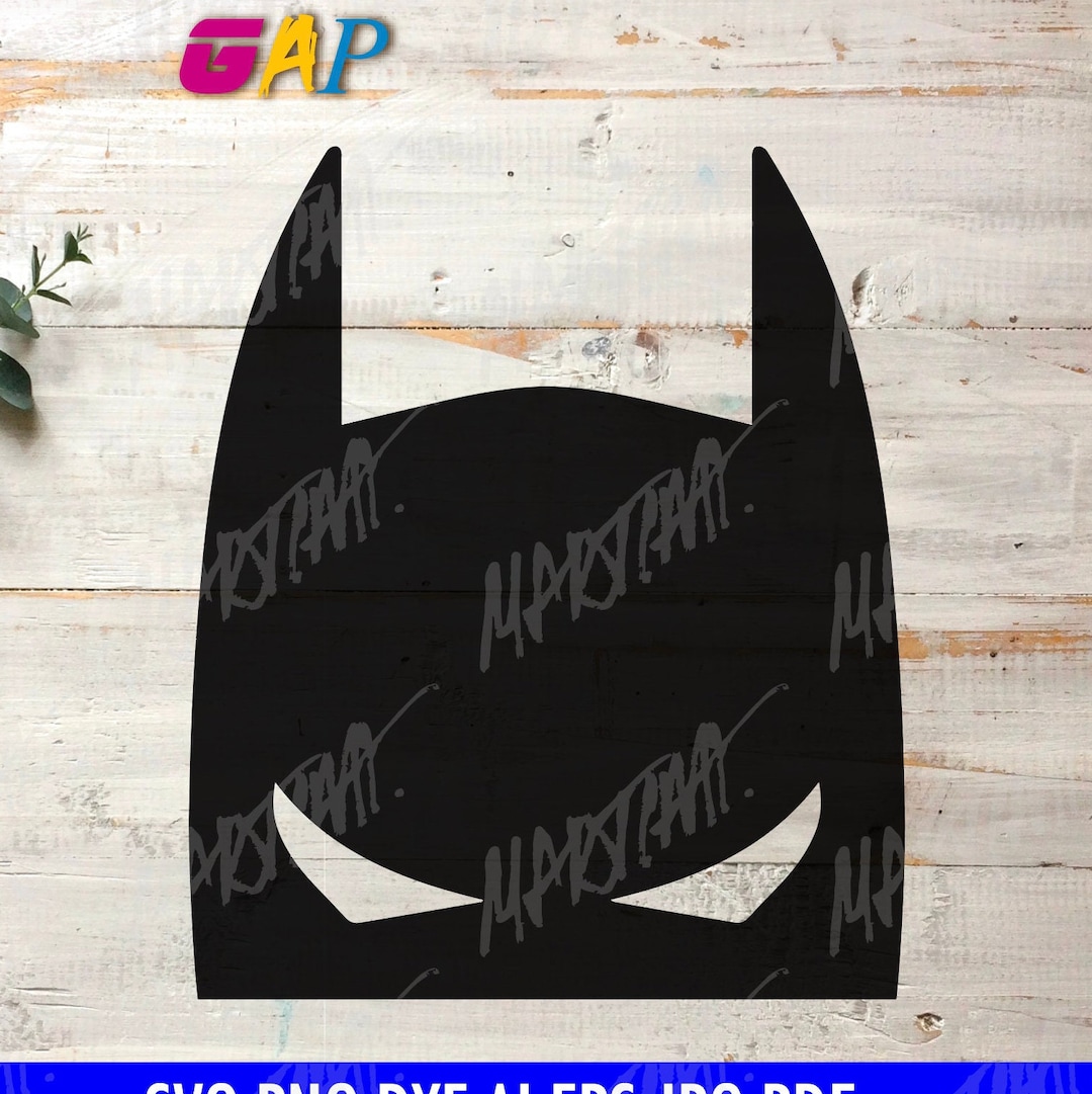 Bat Man Mask SVG Superhero Instant Download Quality Digital Cut Files ...