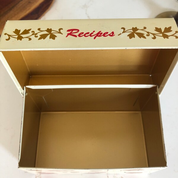 Vintage Recipe Box - Etsy