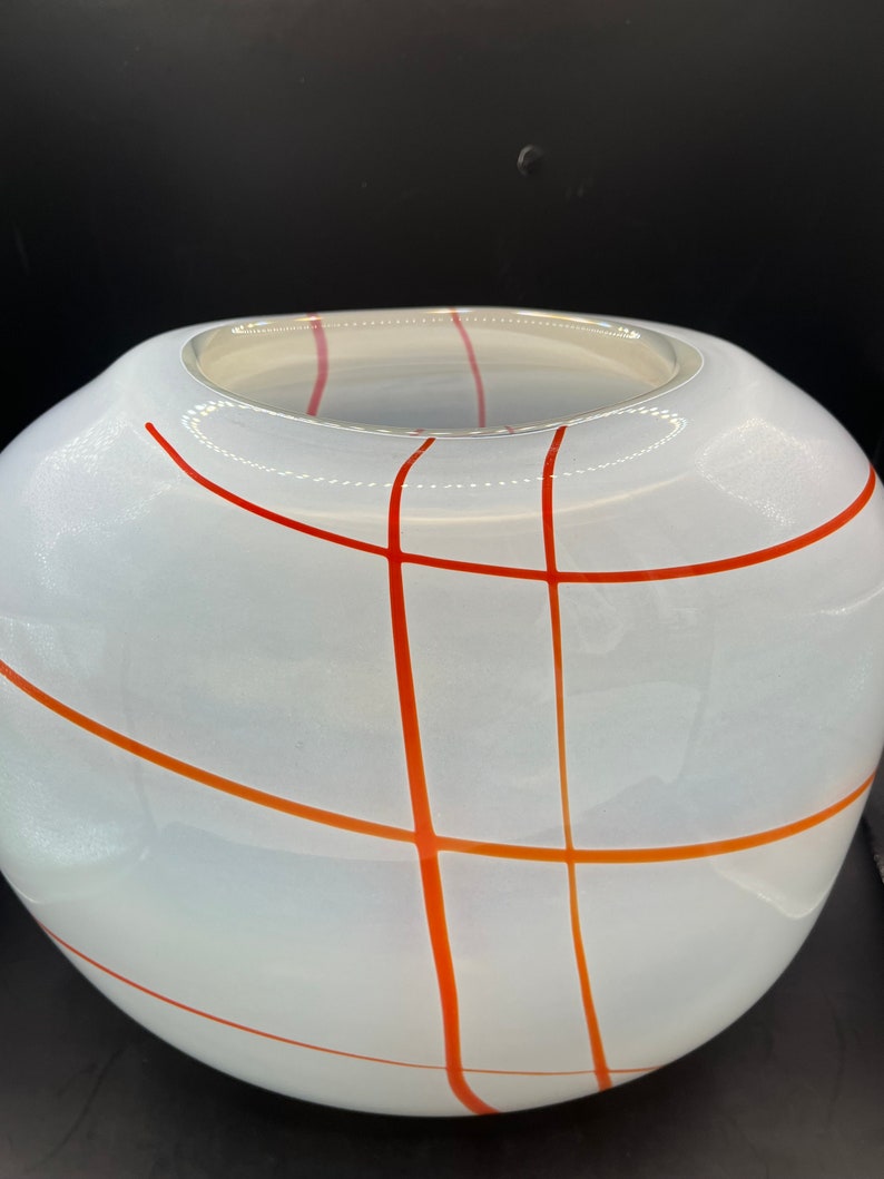 Henry Dean Blown Art Glass Vase - Etsy